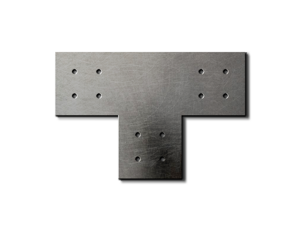 Structural Design T Bracket for 8" Post, 8 Inch T Bracket Bolt Plate ...
