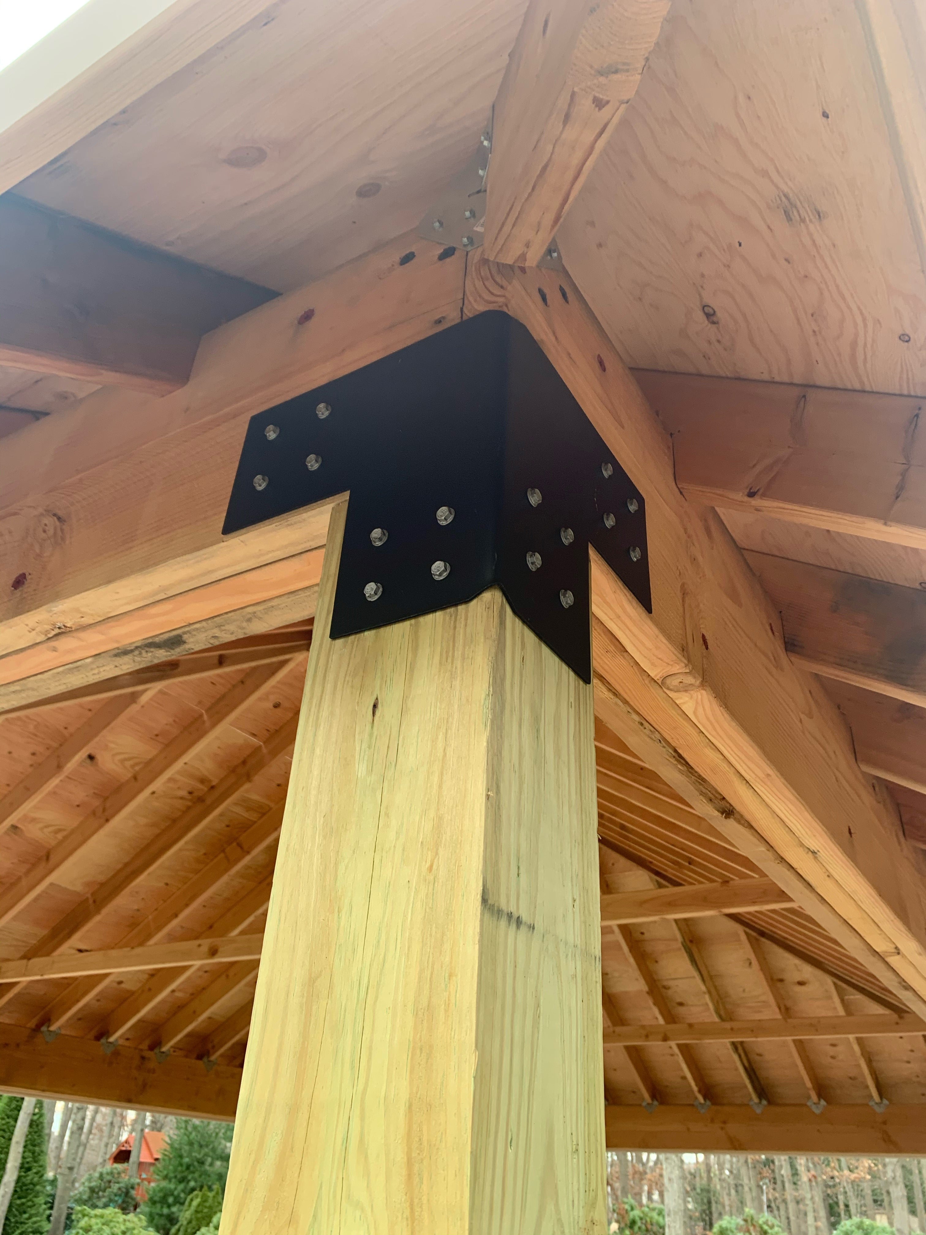 Corner Post Beam Connection - The Best Picture Of Beam