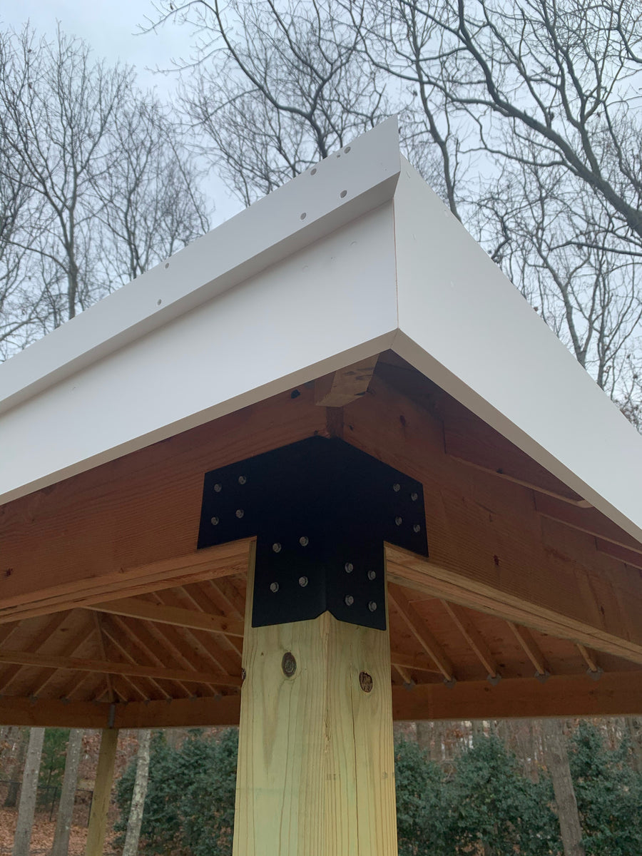 Structural Design Corner Bracket for 8" Post, 8x8 Corner Support Brack ...