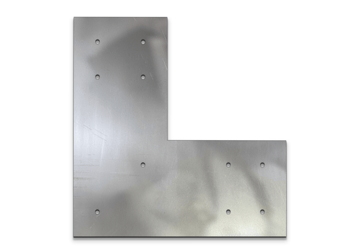 Structural Design L Bracket for 8" Post, 8x8 L Support Bracket, Pergol ...