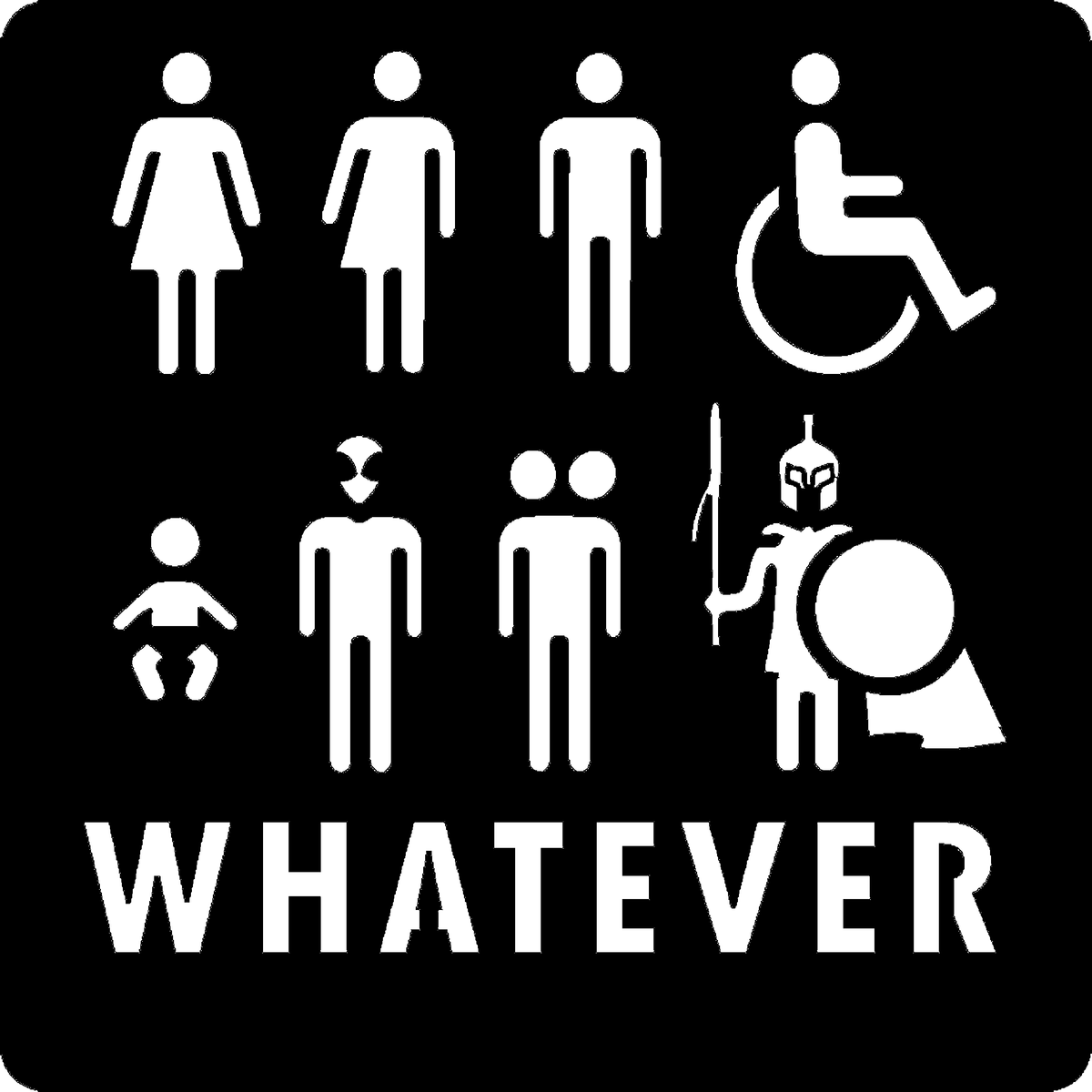 Restroom Sign Bathroom Sign Whatever 1 – Texas Metal Makers