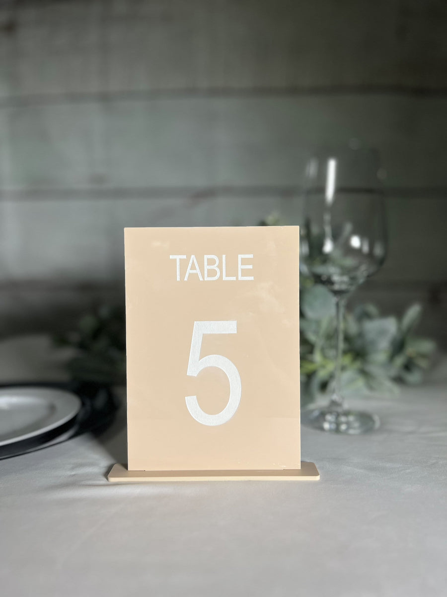Acrylic Table Numbers | Custom Table Numbers | Wedding Décor | Wedding ...